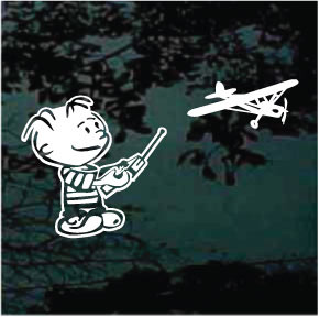 Boy RC Aircraft Flyer Decals & Stickers for Cars Trucks & Windows