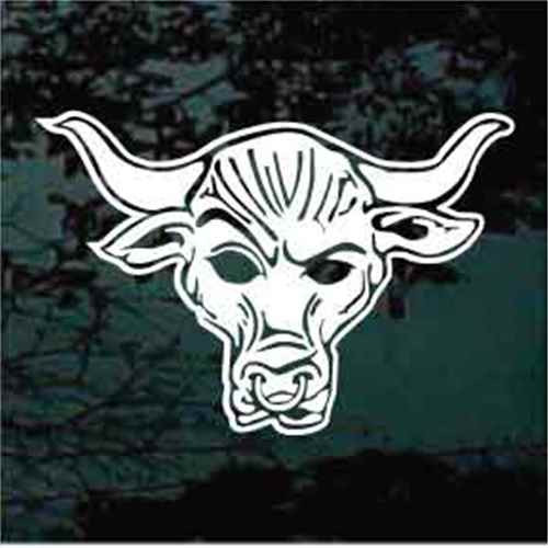 Detailed Bull Head Decals & Car Window Stickers | Decal Junky