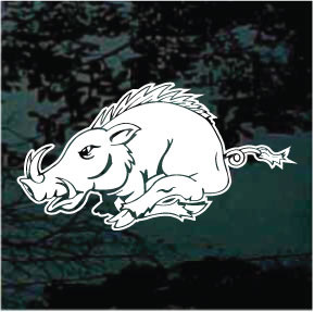 Wild Boar On The Run Decals - Decal Junky Stick 'Em Up!