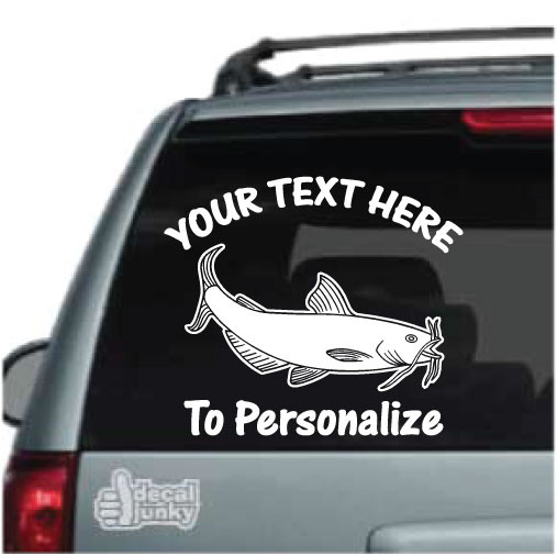 Catfish Swimming Car Window Decals & Stickers | Decal Junky