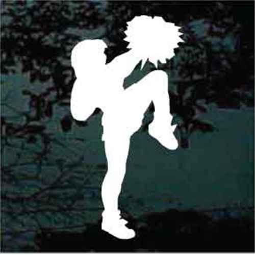 Cheerleader Kick Decals Stickers for Cars Trucks Windows