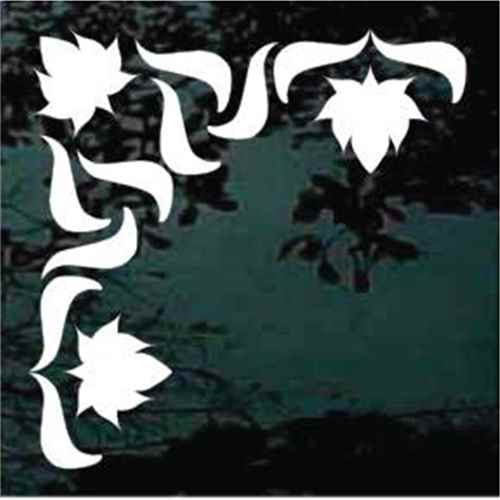 Leaf Corner Decals & Window Stickers - Leaf Corner Decal #1