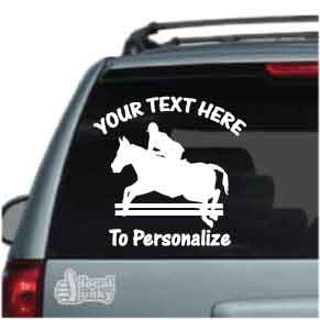 Equestrian Horse Jumping Decals & Car Window Stickers | Decal Junky
