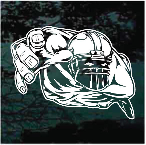 Football Player Graphic Car Decals & Window Stickers | Decal Junky