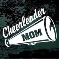 Megaphone Cheerleader Mom Decals & Stickers