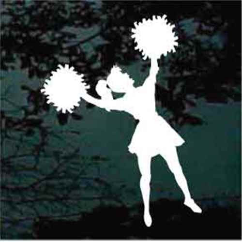 Cheering Cheerleader Car Decals & Window Stickers | Decal Junky