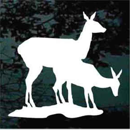 Deer Doe & Fawn Decals & Car Window Stickers | Decal Junky