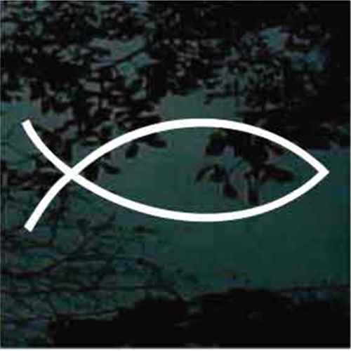 Christian Fish Symbol Decals & Car Window Stickers | Decal Junky