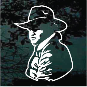Cowboy Bust Car Decals & Window Stickers | Decal Junky