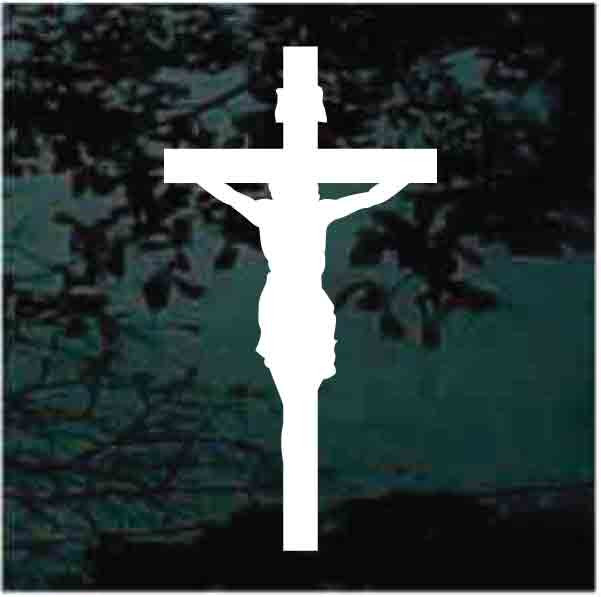 Jesus Crucifixion On The Cross Decals & Stickers