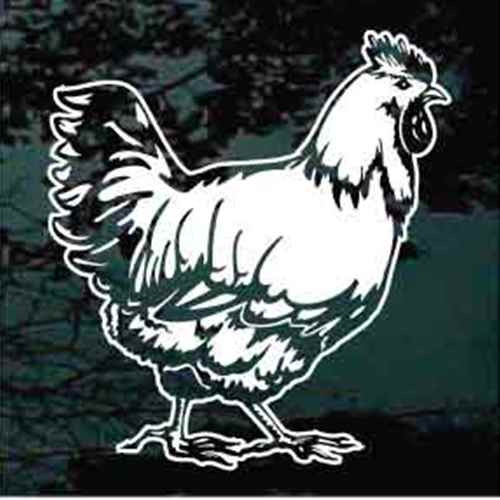 Chicken Decals & Car Window Stickers Customized | Decal Junky
