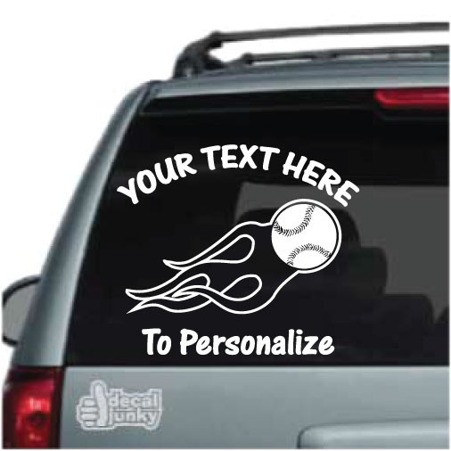 Blazing Softball Car Decals & Stickers | Decal Junky