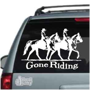 Trail Riding Horse Decals & Car Window Stickers | Decal Junky