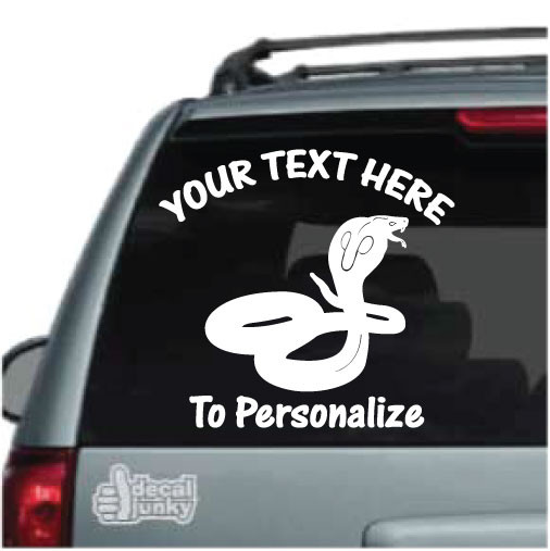 Solid Cobra Snake Car Decals & Window Stickers | Decal Junky