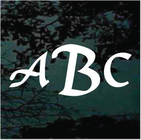 Macbeth Monogram Car Decals Window Stickers