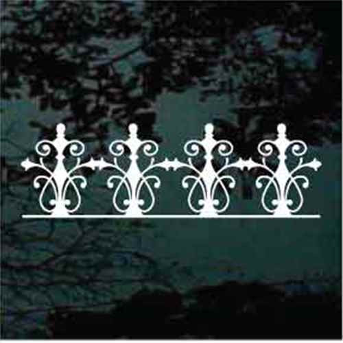 Ornamental Iron Design Border Decals - Decal Junky