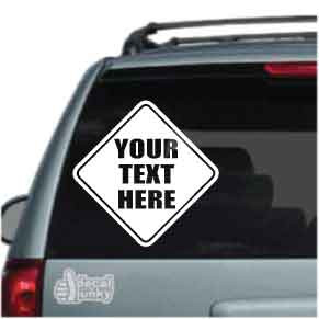 Custom On Board Sign Decals & Car Window Stickers | Decal Junky