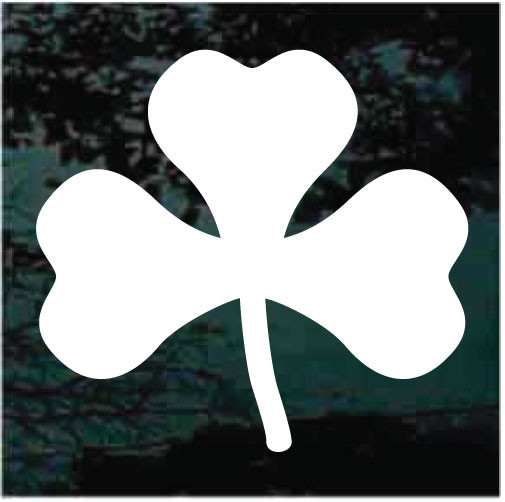 Simple Shamrock Car Decals & Stickers | Decal Junky