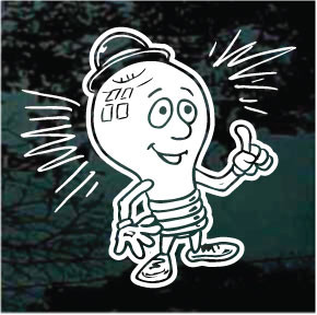 Light Bulb Cartoon Decals & Car Window Stickers | Decal Junky
