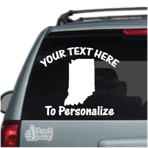 Indiana State Car Window Decals & Stickers | Decal Junky