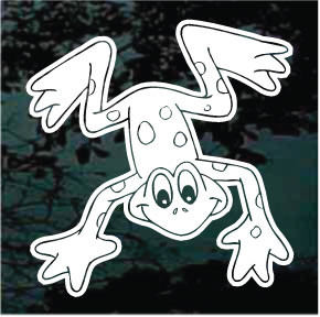 Tree Frog Cartoon Car Decals & Window Stickers | Decal Junky