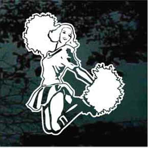 Cheerleading Jump Cheer Car Decals & Window Stickers | Decal Junky