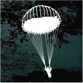 Skydiving Parachute Jump Decal & Window Sticker