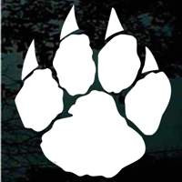Nice Wildcats Paw Print Car Window Decals Stickers | Decal Junky