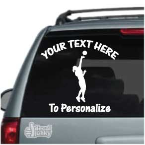 Volleyball Player 11 Decals & Car Window Stickers | Decal Junky
