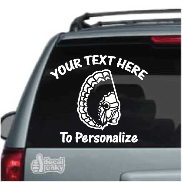 Indian Chief Head Mascot Decals & Stickers Personalized | Decal Junky