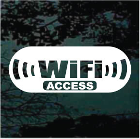 Wi Fi Access Decals & Window Stickers | Decal Junky