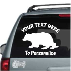 Crouched Bear Car Window Decals & Stickers | Decal Junky