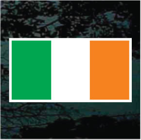 Ireland Flag Window Decal and Car Sticker