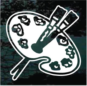Artist Pallet Decal & Window Sticker Design 02
