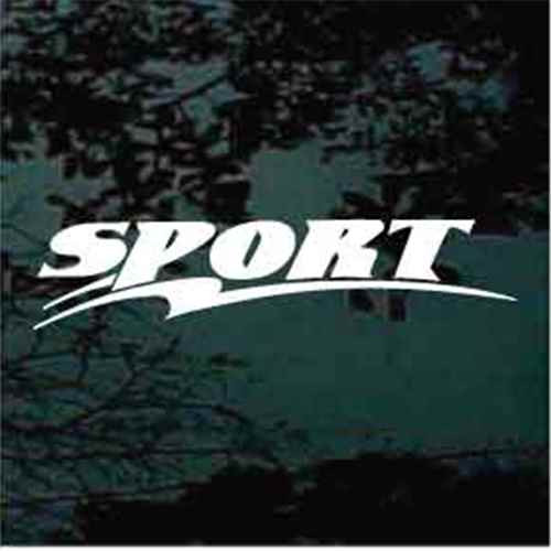 Bold Sport With Swish Decals & Stickers | Decal Junky