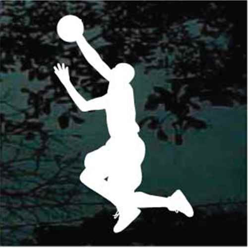 Basketball Player Silhouette Car Decals & Stickers | Decal Junky
