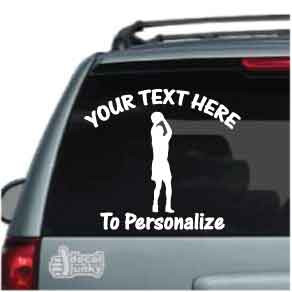Player Shooting Basketball Goal Car Decals & Stickers | Decal Junky