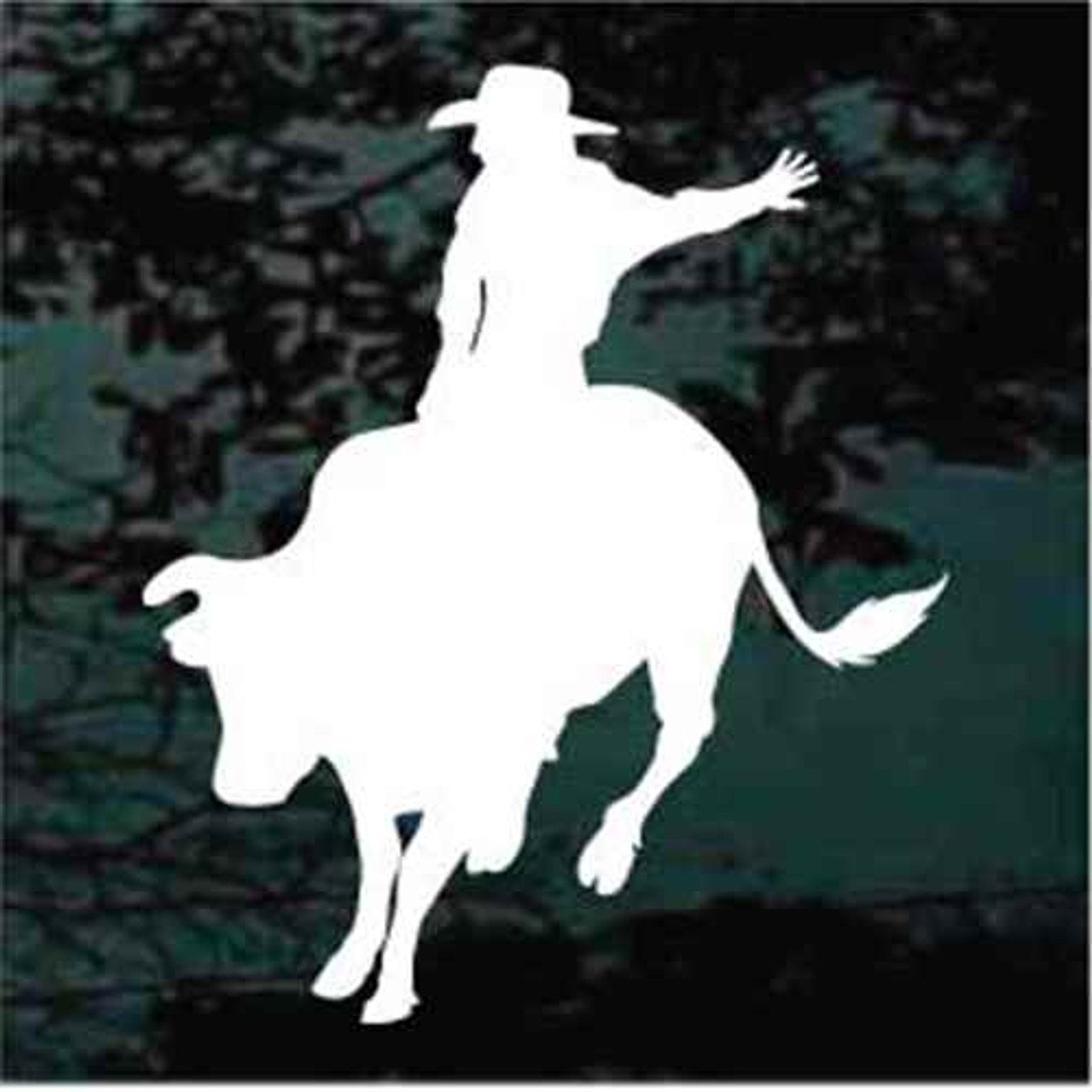Solid Rodeo Bull Rider Car Decals & Window Stickers | Decal Junky