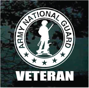 U.S. Army National Guard Veteran Car Window Decals | Decal Junky