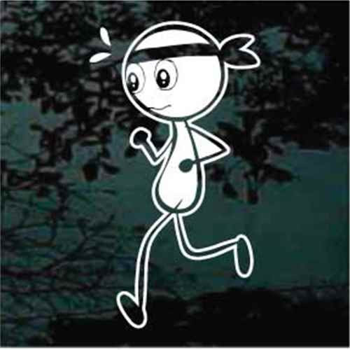 Cartoon Runner Car Decals & Window Stickers | Decal Junky