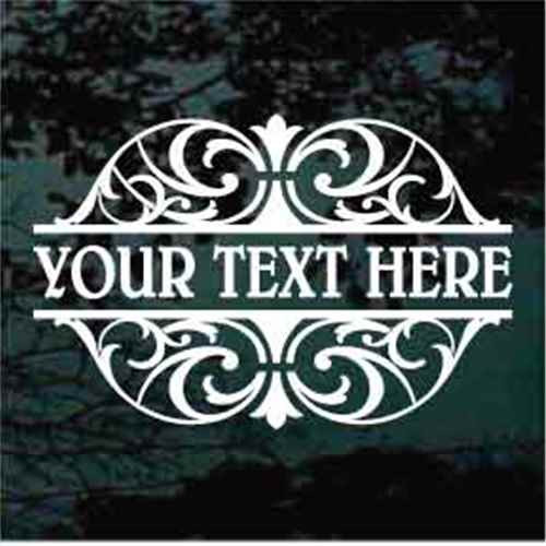 Name Border Decals Car Window Stickers - Decal Junky