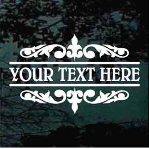 Decorative Name Border Decals & Stickers | Decal Junky