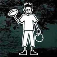 Stick Family Football Boy Car Decals & Window Stickers | Decal Junky