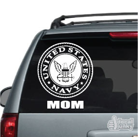 Navy Logo Family Car Window Decals & Stickers | Decal Junky