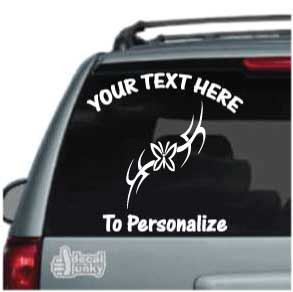 Tribal Swish Butterfly Car Decals & Window Stickers | Decal Junky