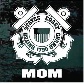 US Coast Guard Family Car Window Decals & Stickers | Decal Junky
