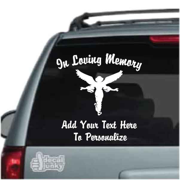 Guardian Angel Memorial Decals & Car Window Stickers | Decal Junky