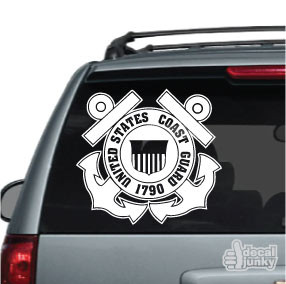 US Coast Guard Logo Car Window Decals & Stickers | Decal Junky