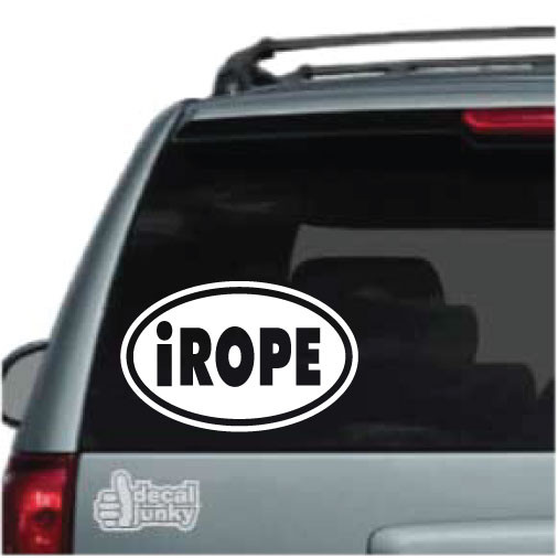 iRope Rodeo Roping Oval Decals & Stickers | Decal Junky
