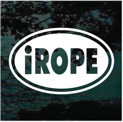 iRope Rodeo Roping Oval Decals & Stickers | Decal Junky